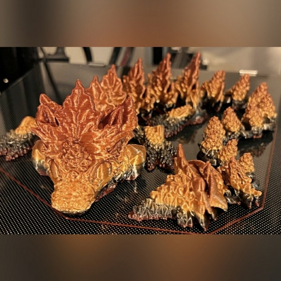 Hand Crafted | Other | Autumn Pine Dragon 3d Printed | Poshmark
